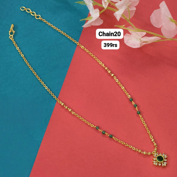 Green beads chain – RamyaNagendra Imitations